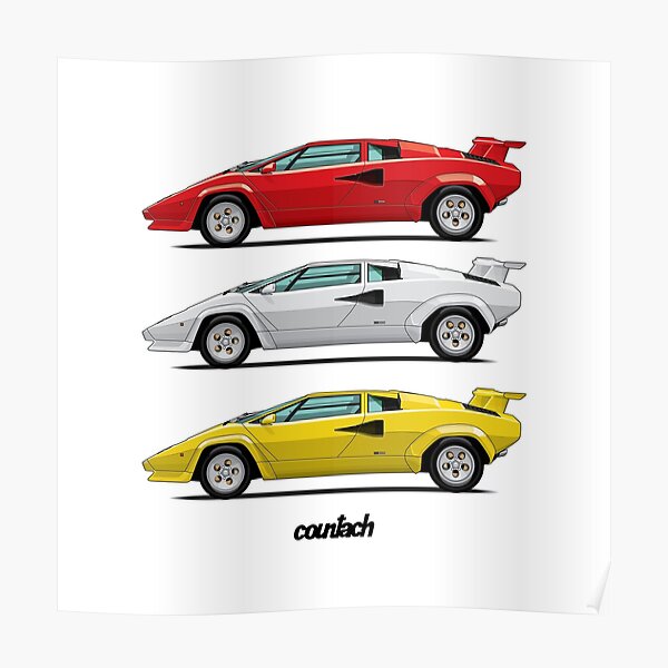 Countach Posters | Redbubble