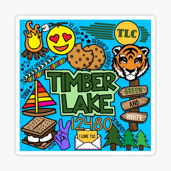 "Timber Lake " Sticker for Sale by Corey-Paige | Redbubble
