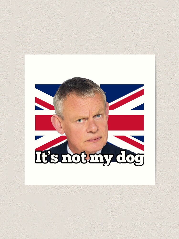 "Doc Martin Dog" Art Print for Sale by Custom-Heraldry | Redbubble