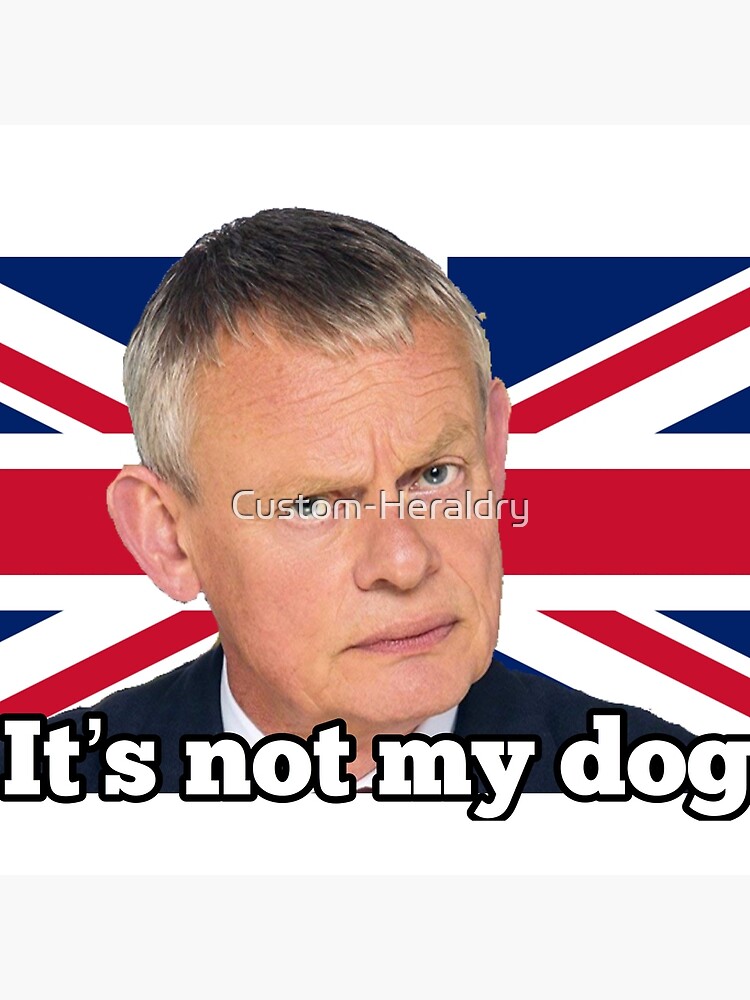"Doc Martin Dog" Art Print for Sale by Custom-Heraldry | Redbubble