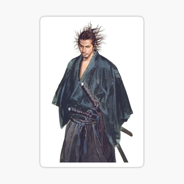 "Musashi ILLustration" Sticker for Sale by I-Iero | Redbubble