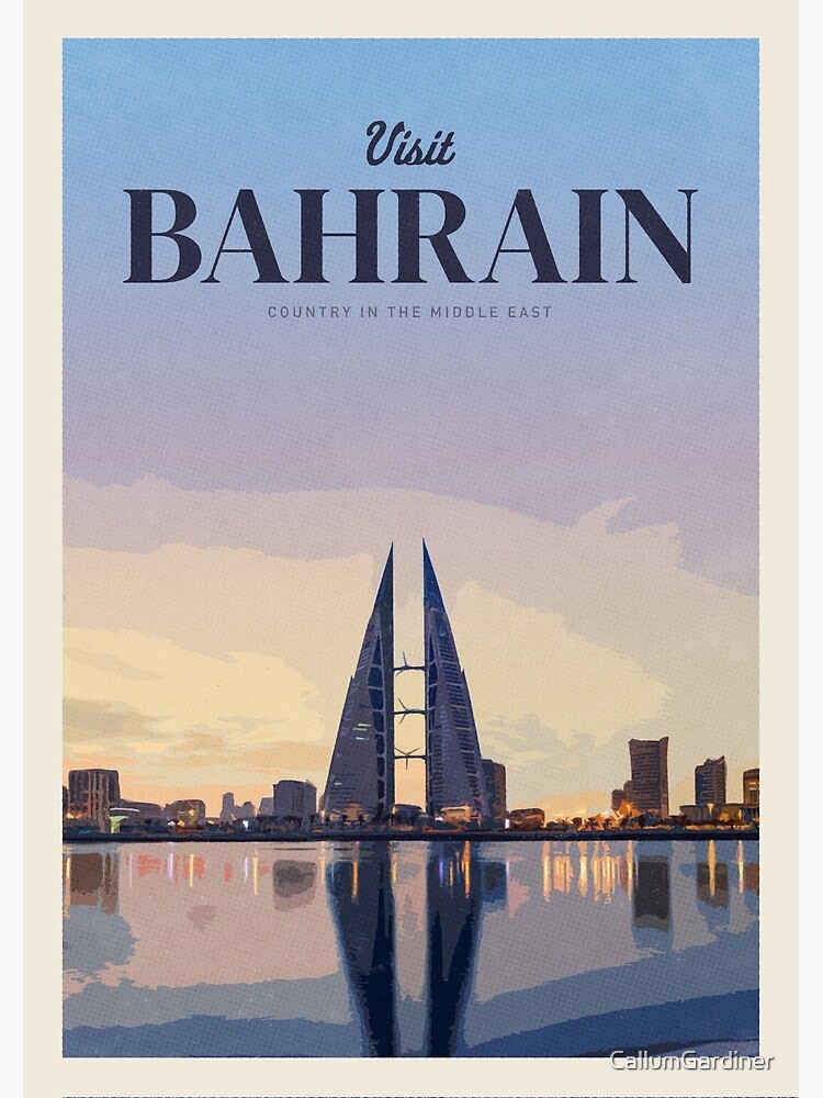 Visit Bahrain Premium Matte Vertical Poster sold by Gustavo Gonzalez ...