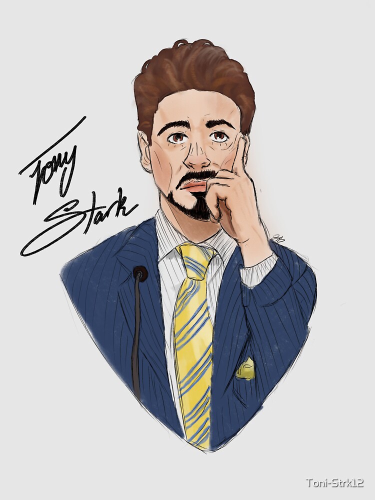 "Tony Stark" Sticker for Sale by Toni-Strk12 | Redbubble