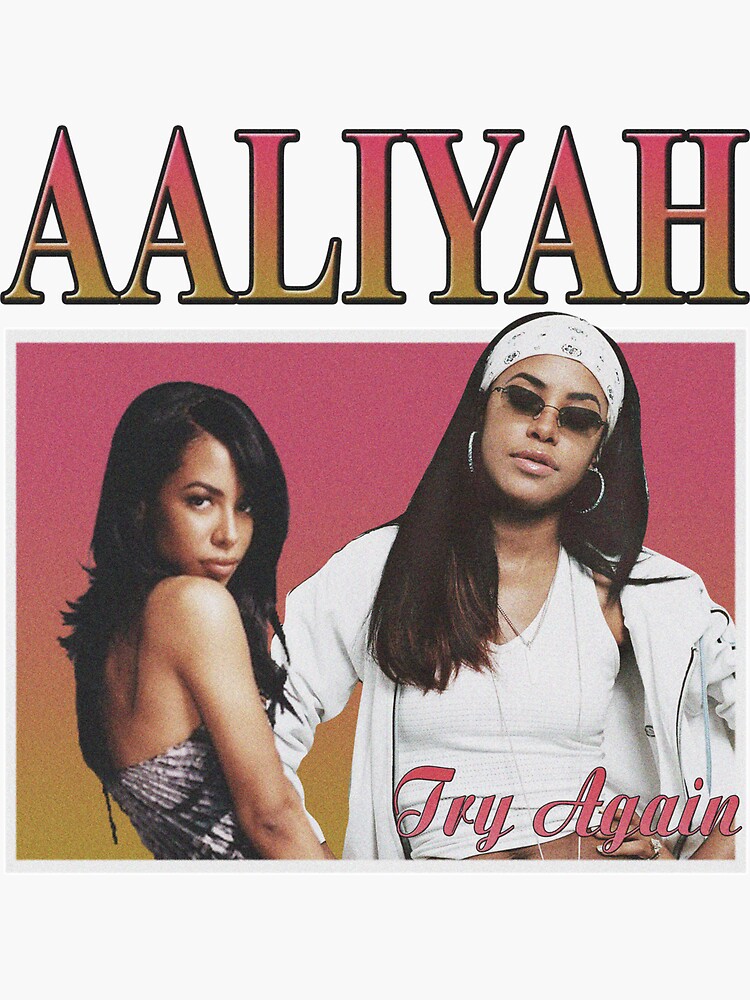 "Try Again one in a million aaliyah singer gift for fans and lovers ...