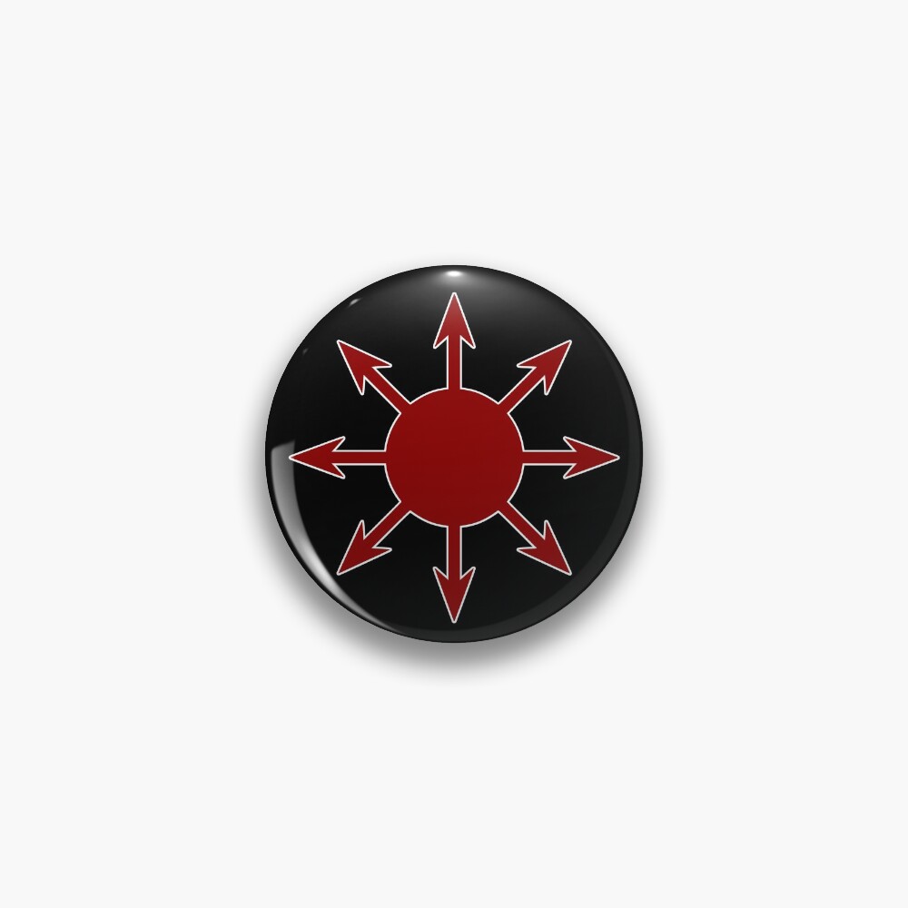 "Chaos Star Arrows Chaos Magic Occult Symbol red" Pin for Sale by ...