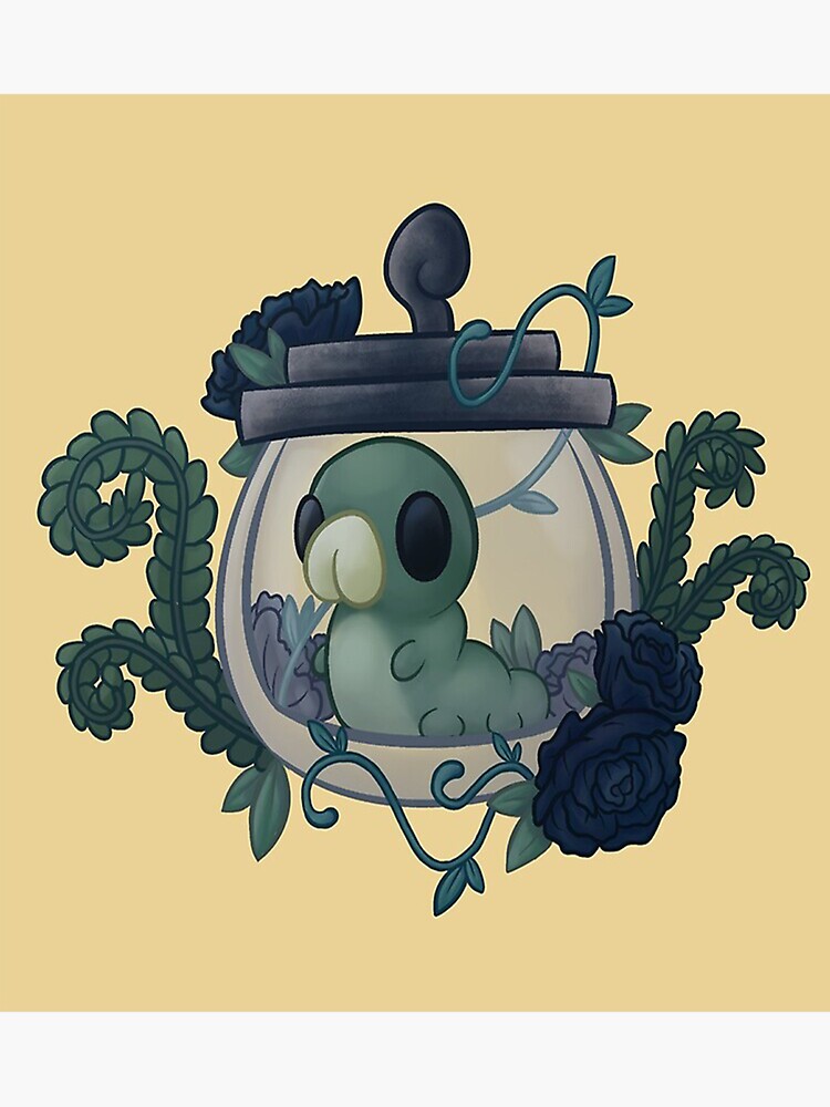 "Grub Graphic Art Hollow Knight Funny Game" Sticker by JackVenessa55 ...
