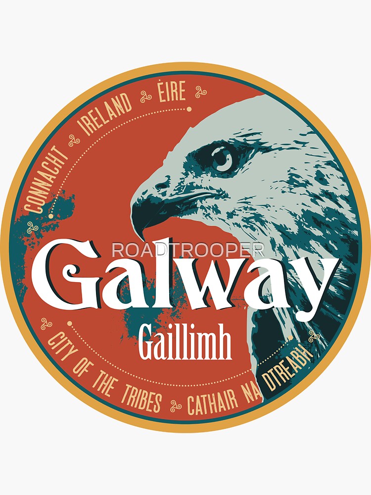 "Wild Atlantic Way Galway Ireland T-Shirt Sticker Magnet 1" Sticker for ...