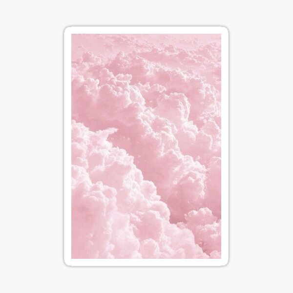 "pink clouds " Sticker by stelabora | Redbubble