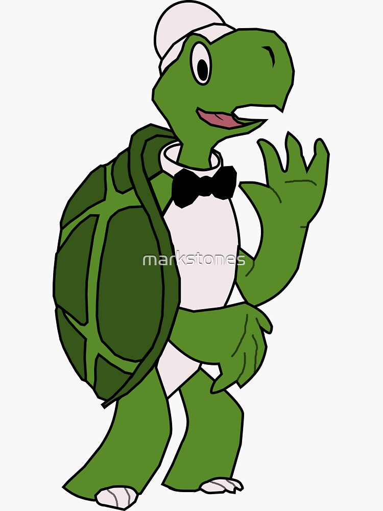 "Hand Drawn Bert the Turtle" Sticker for Sale by markstones | Redbubble