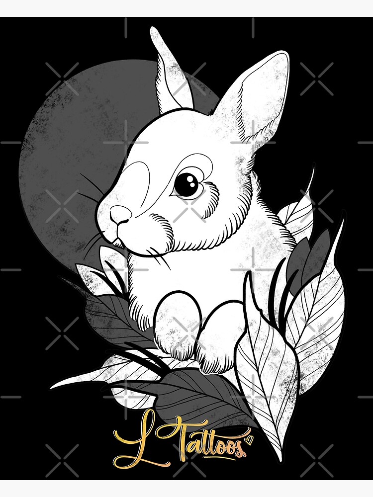 Neo traditional rabbit tattoo - Bronctattooaus.com