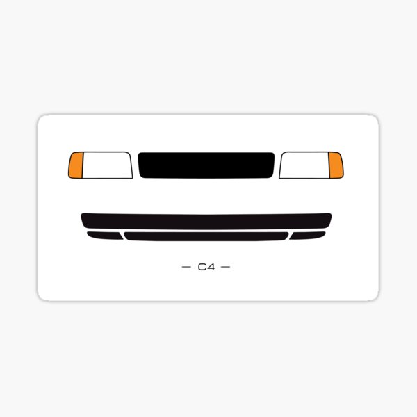"4C simple front end design" Sticker by ApexFibers | Redbubble