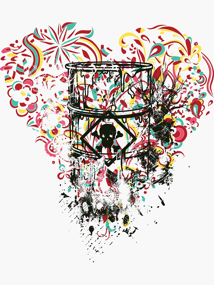 "Colored Gang Heart" Sticker for Sale by PixWel | Redbubble