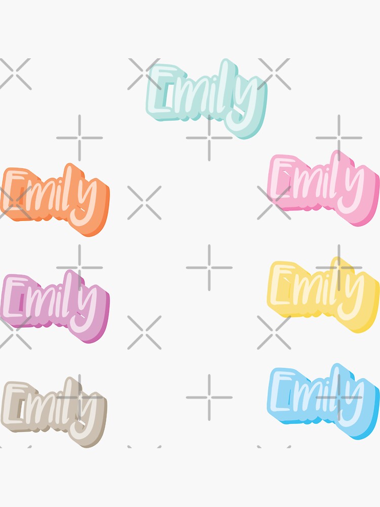 "Emily" Sticker by karmajoy | Redbubble