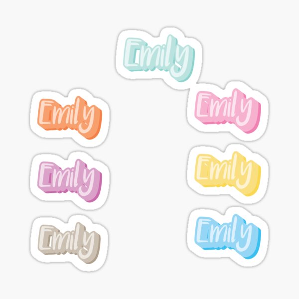 "Emily" Sticker by karmajoy | Redbubble