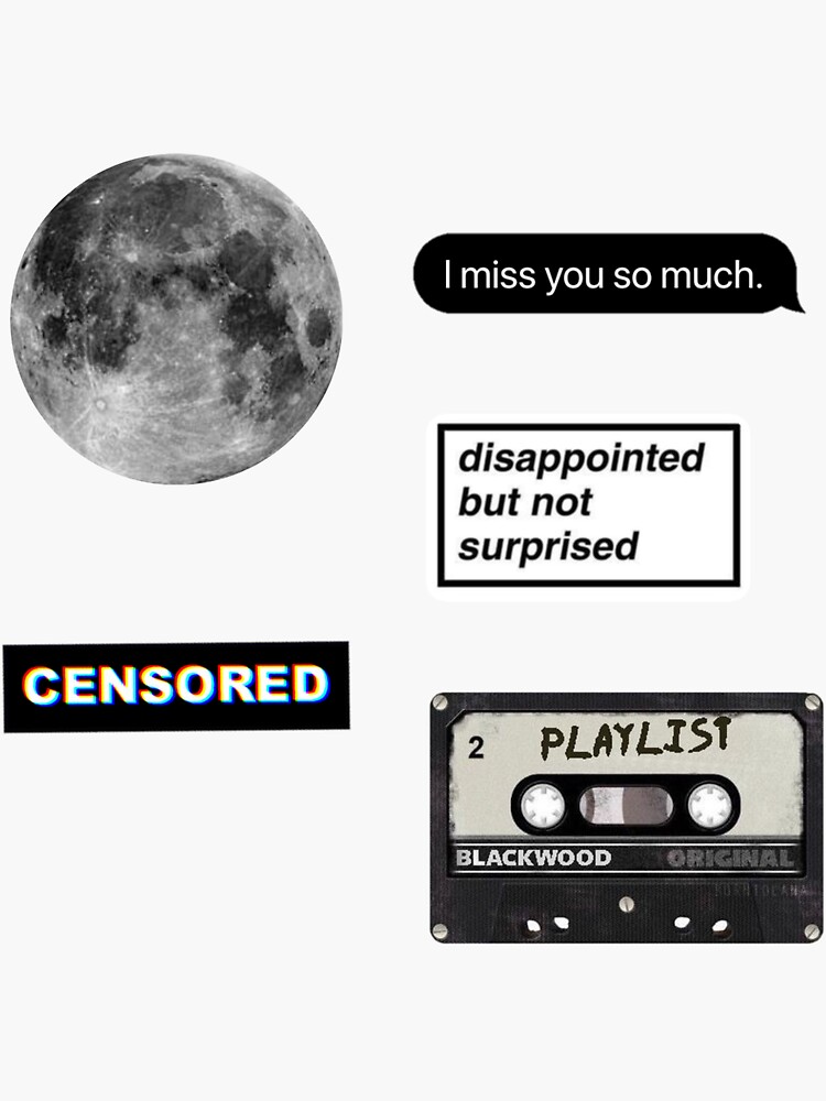 "Edgy black sticker pack" Sticker for Sale by minttix | Redbubble