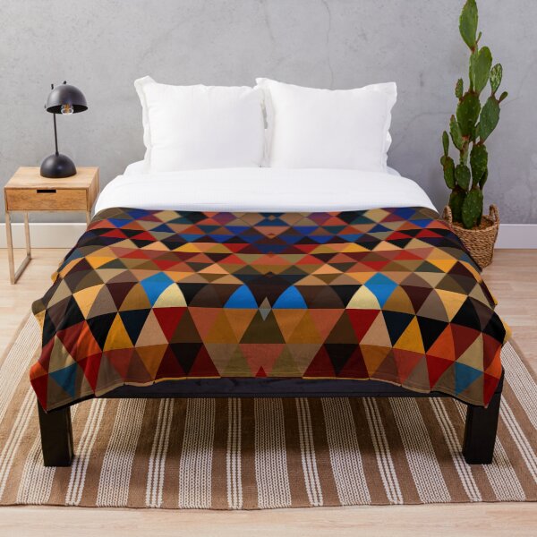 "Sunset Colors Native Blanket Inspired Southwestern Colors" Throw ...