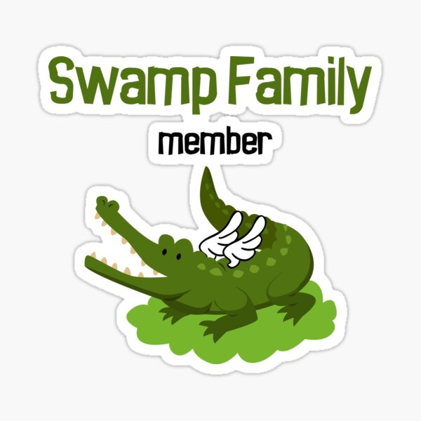 "Swamp Family!" Sticker for Sale by aj4787 | Redbubble