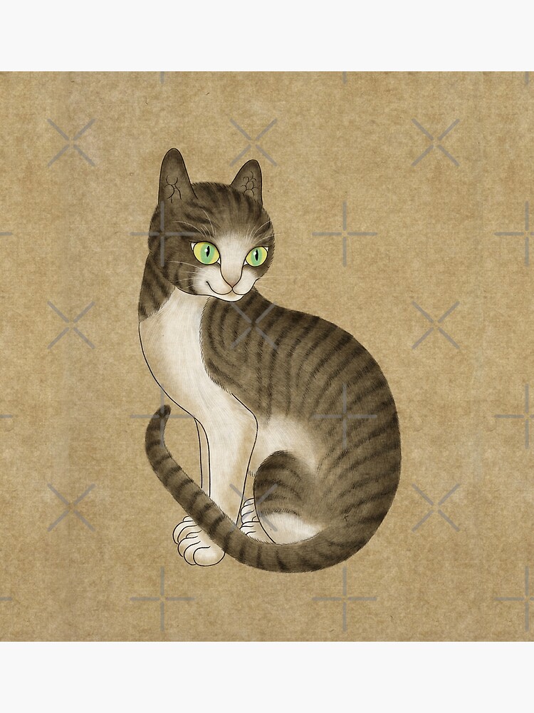 "Minhwa: A cat-type B (Korean traditional/folk art) Edit" Poster for ...