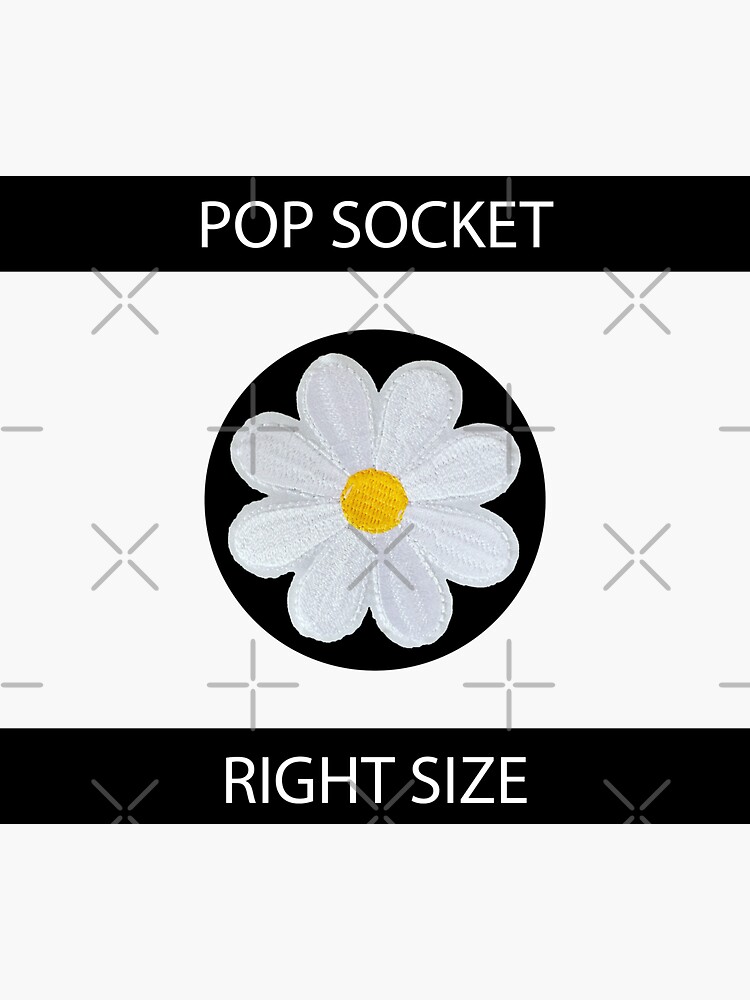 "Daisy pop socket" Sticker for Sale by ThePatcher | Redbubble