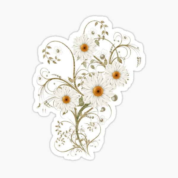 "Summer Flowers" Sticker by LoneAngel | Redbubble