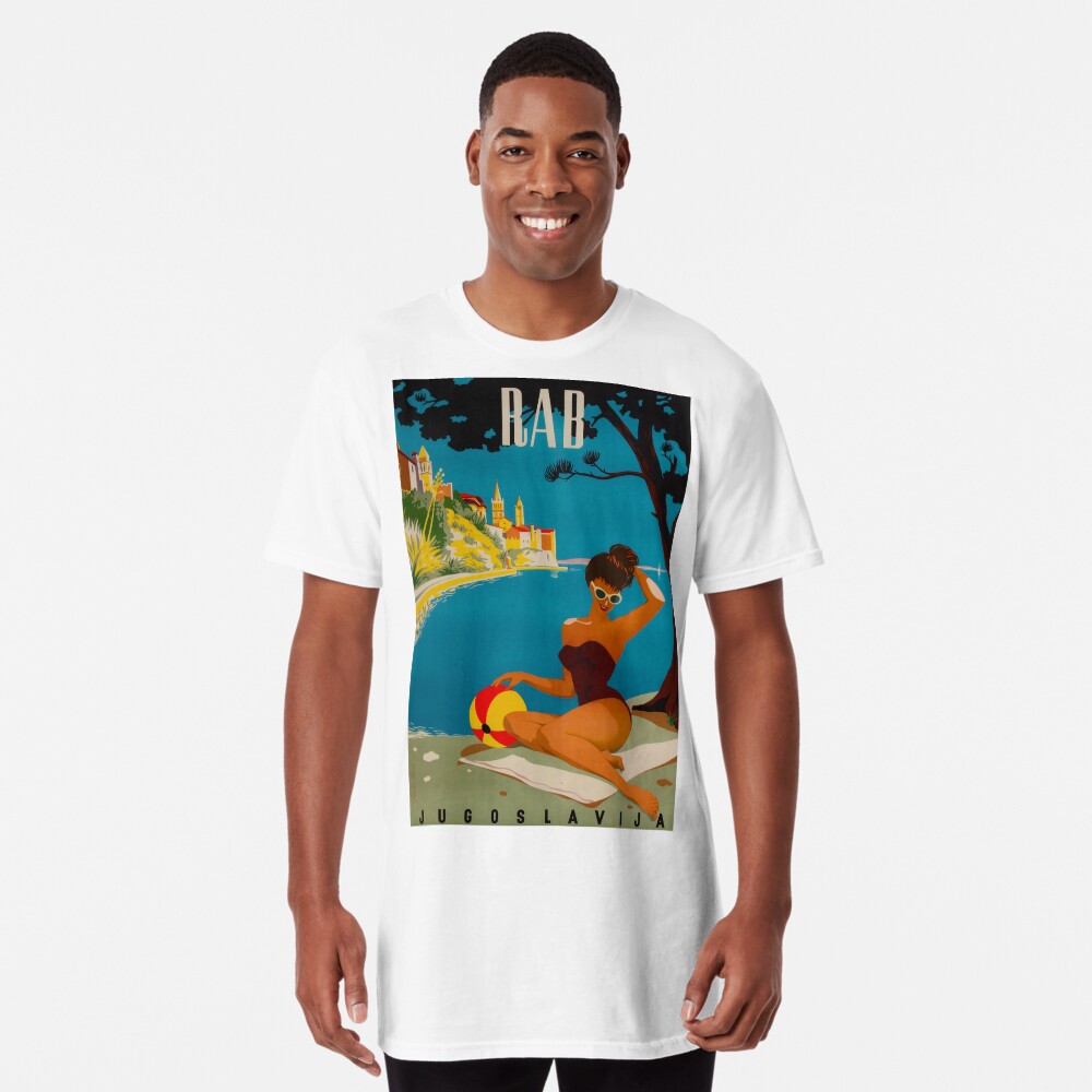 "Rab Isle vintage travel poster" Poster by stickart-marek | Redbubble