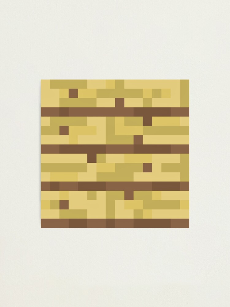"Minecraft Wood Texture" Photographic Print for Sale by tommilani ...