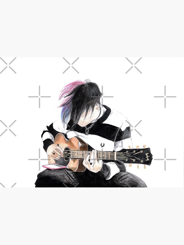 "Yungblud guitar" Sticker by LelliJelliArt | Redbubble