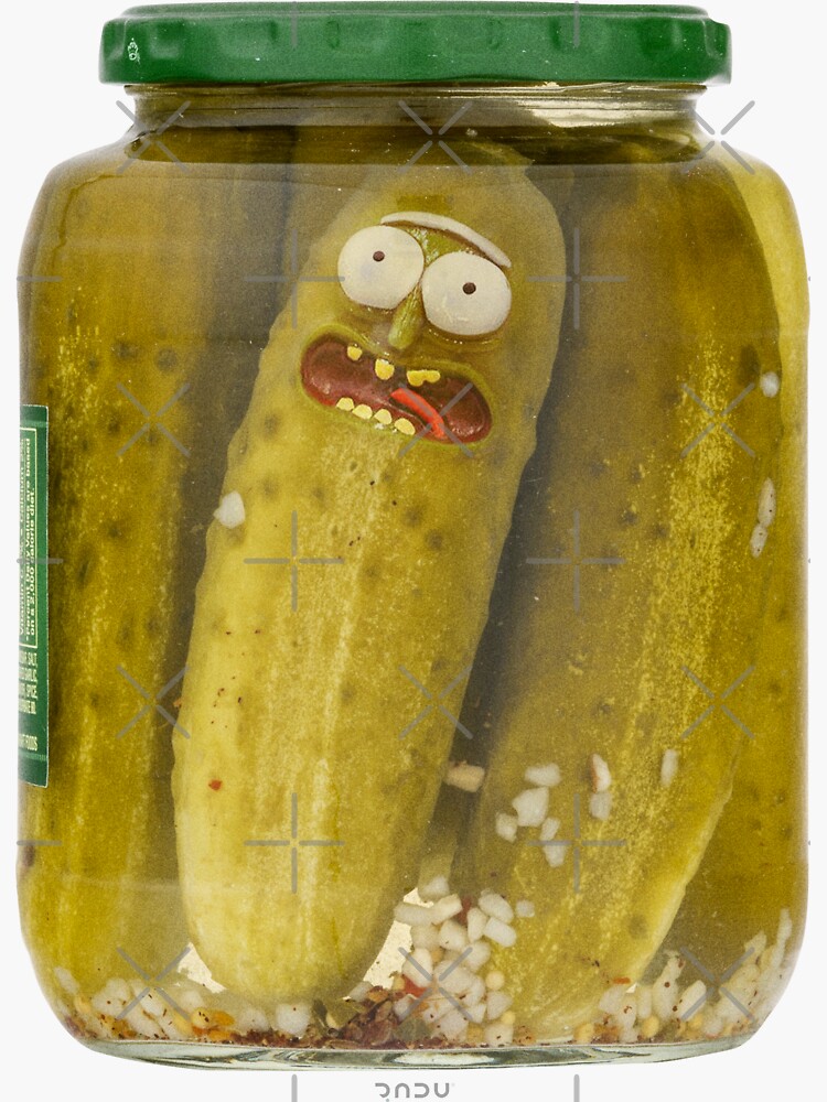"Pickle R-11-02 von Cucumberg" Sticker for Sale by Radu-Gabriel | Redbubble