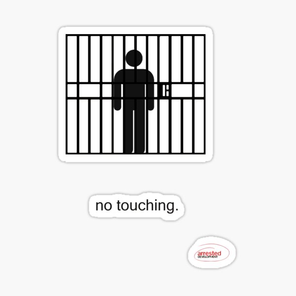 No Touching Stickers | Redbubble