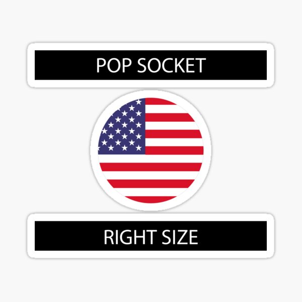 "USA pop socket" Sticker for Sale by ThePatcher | Redbubble