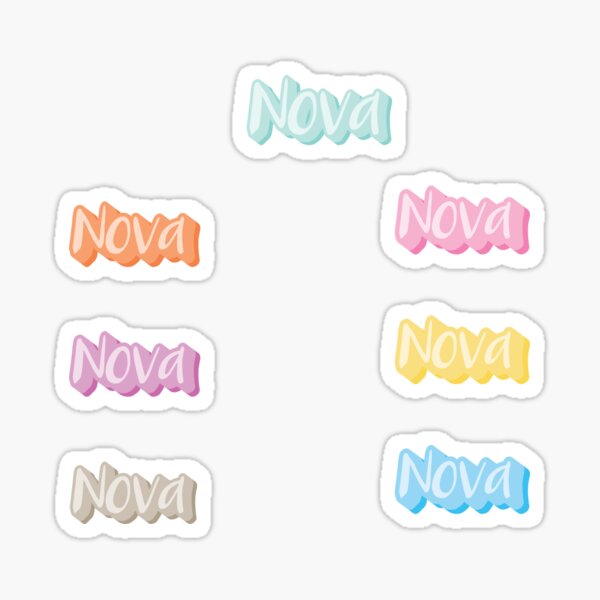 "Nova" Sticker by karmajoy | Redbubble
