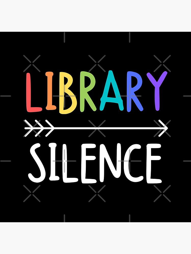 "Library Silence" Poster for Sale by razvigod | Redbubble