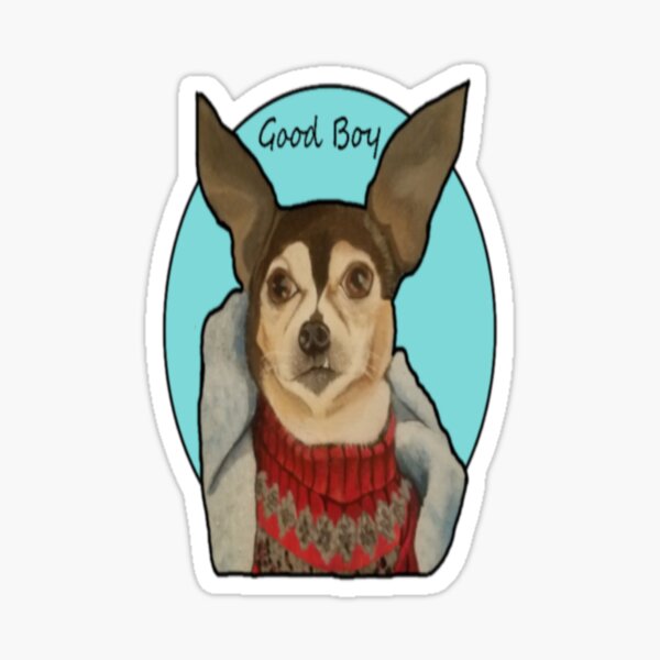 "Good Boy " Sticker for Sale by darya5000 | Redbubble