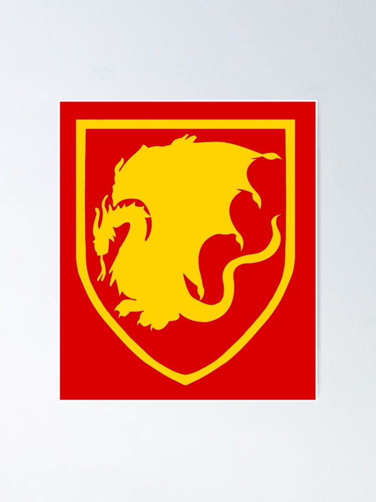 "Pendragon crest v2" Poster for Sale by caswinchester | Redbubble