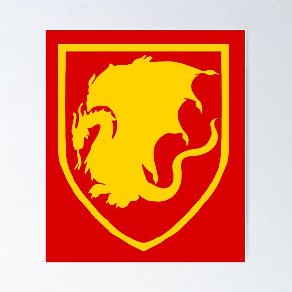 "Pendragon crest v2" Poster for Sale by caswinchester | Redbubble