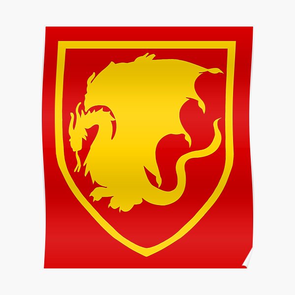 "Pendragon crest v2" Poster by caswinchester | Redbubble