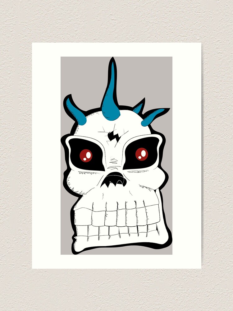 "Old Skool Skell face logo skull" Art Print by Jaseyboi | Redbubble