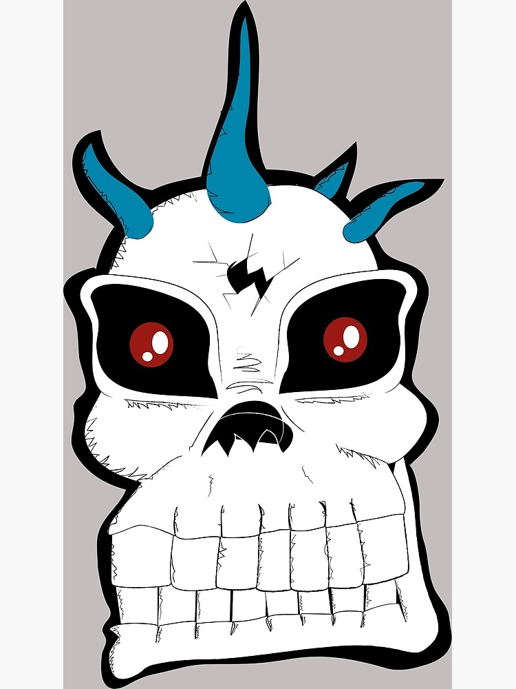 "Old Skool Skell face logo skull" Art Print by Jaseyboi | Redbubble