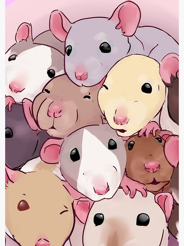"Rat Pile" Spiral Notebook by Maikkai | Redbubble