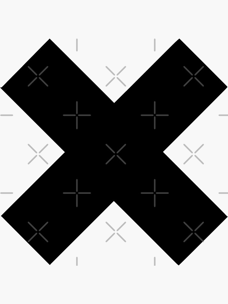 "X" Sticker for Sale by Artinc | Redbubble