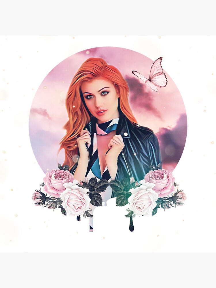 "Katherine and flowers " Sticker by Shadowlovers | Redbubble