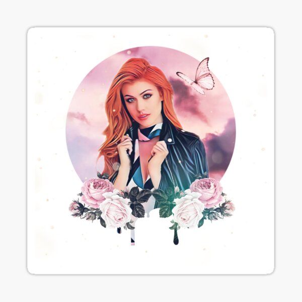 "Katherine and flowers " Sticker by Shadowlovers | Redbubble