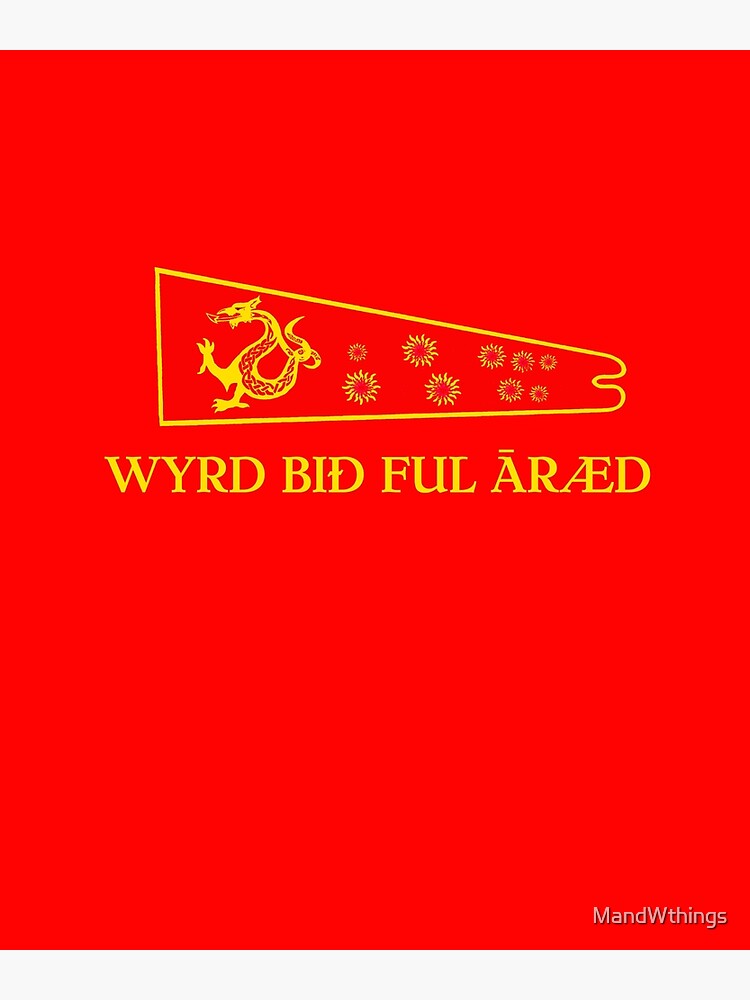 "Wessex Anglo Saxon Banner" Poster for Sale by MandWthings | Redbubble