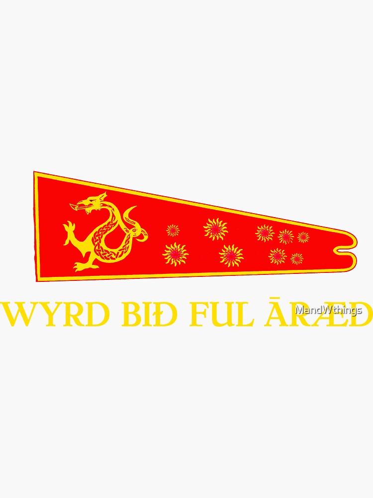 "Wessex Anglo Saxon Banner" Sticker by MandWthings | Redbubble