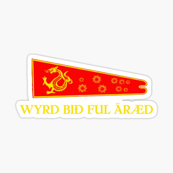 "Wessex Anglo Saxon Banner" Sticker by MandWthings | Redbubble