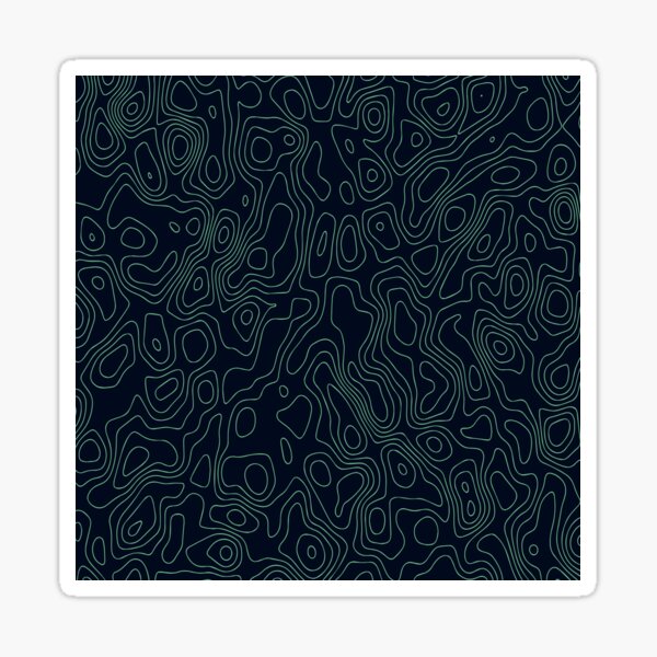 "Contour map " Sticker for Sale by Makestudio | Redbubble