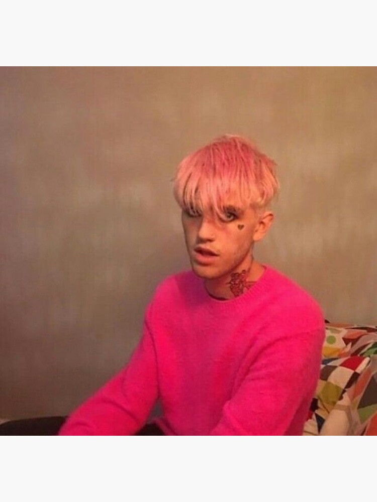 "Lil Peep Pink Tribute" Poster by amymarieminixox | Redbubble