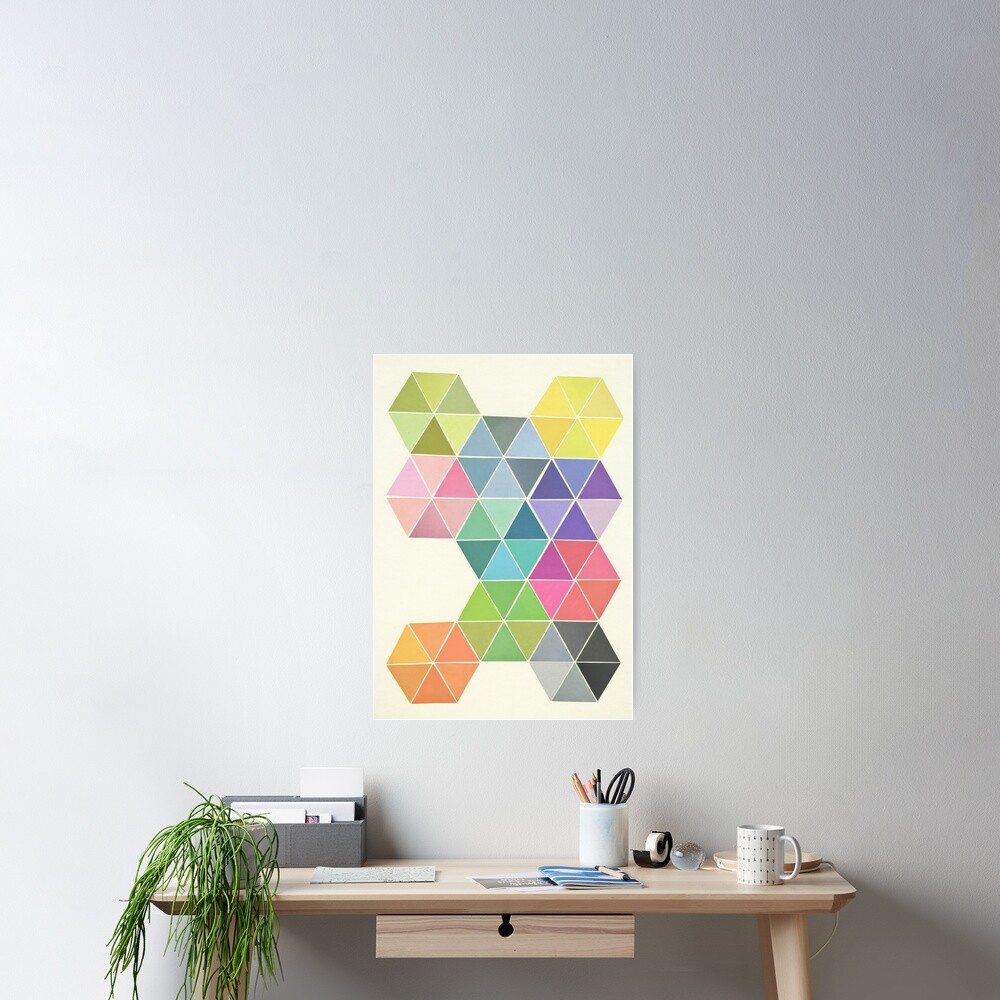 "Fragmented" Poster by Cassia | Redbubble