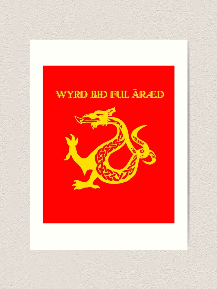 "Wessex Anglo Saxon Banner - Wyvern" Art Print by MandWthings | Redbubble