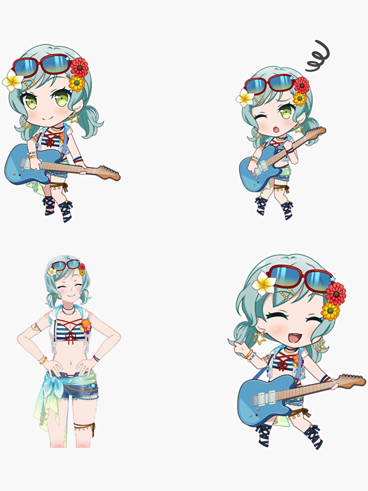 "Chibi Hina Hikawa Set" Sticker for Sale by Skillers3 | Redbubble